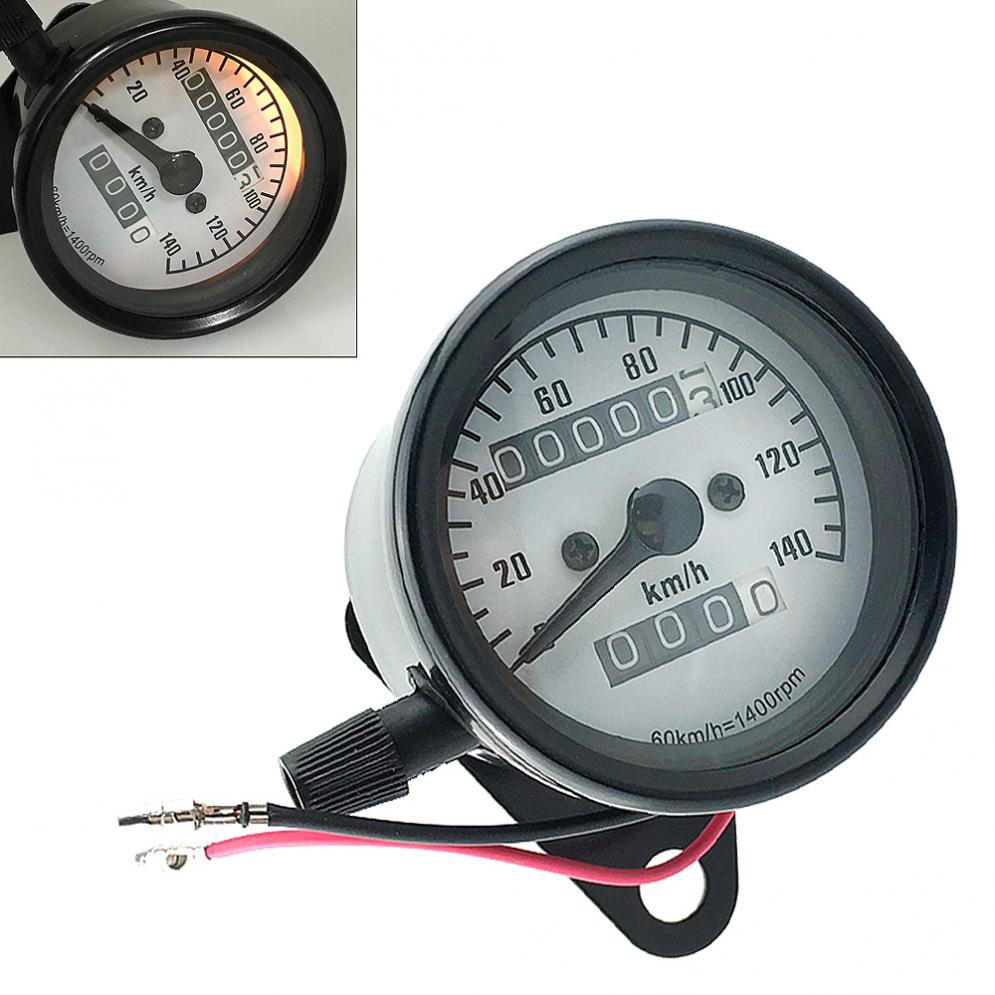 Universal 12V 140km / h Dual Odometer Speedometer Gauge | Shopee Thailand