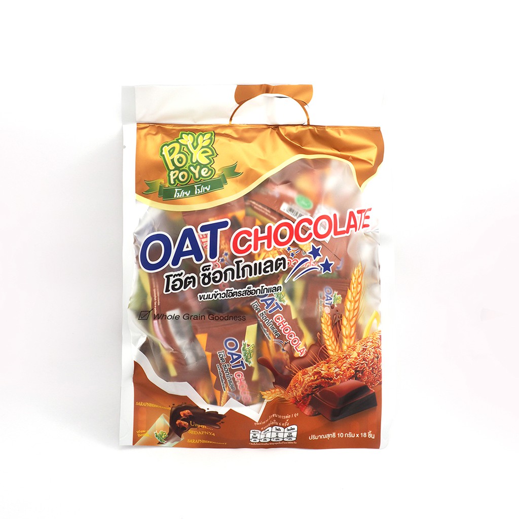 Poye poye โปเย โปเย ขนมข้าวโอ๊ตแท่ง แคลอรี่ต่ำ บรรจุ 1 ถุง 18 ชิ้น ...