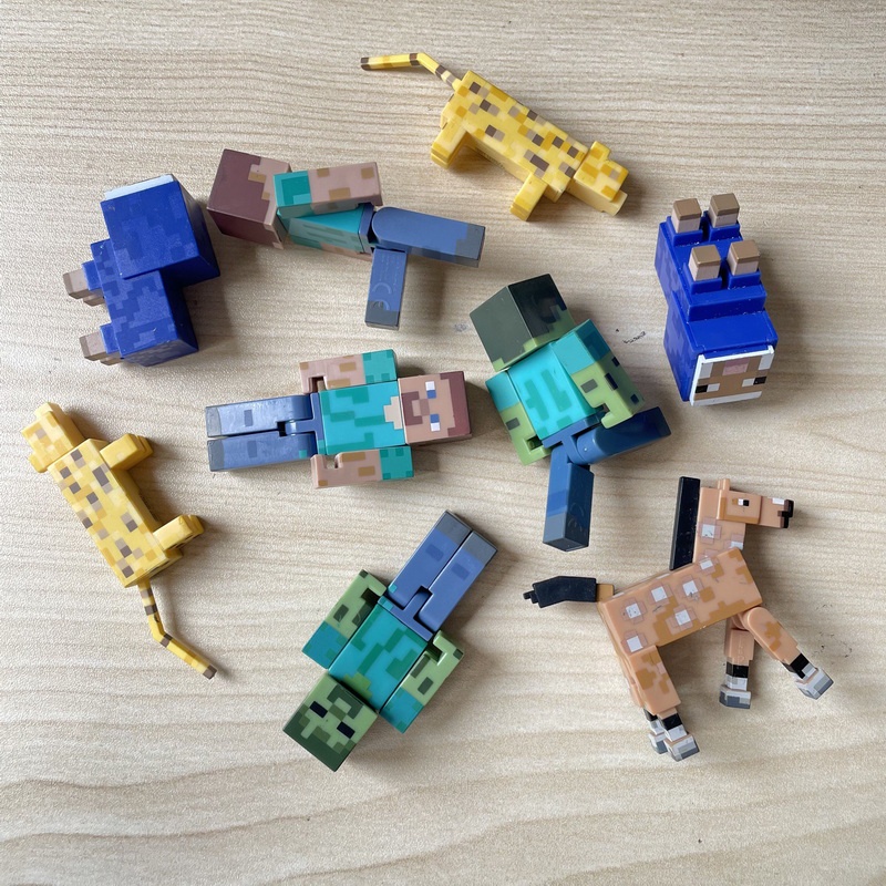 บล็อคตัวต่อ รูป Minecraft Creeper Steve TNT หลากสีสัน ของเล่นเสริมการ ...