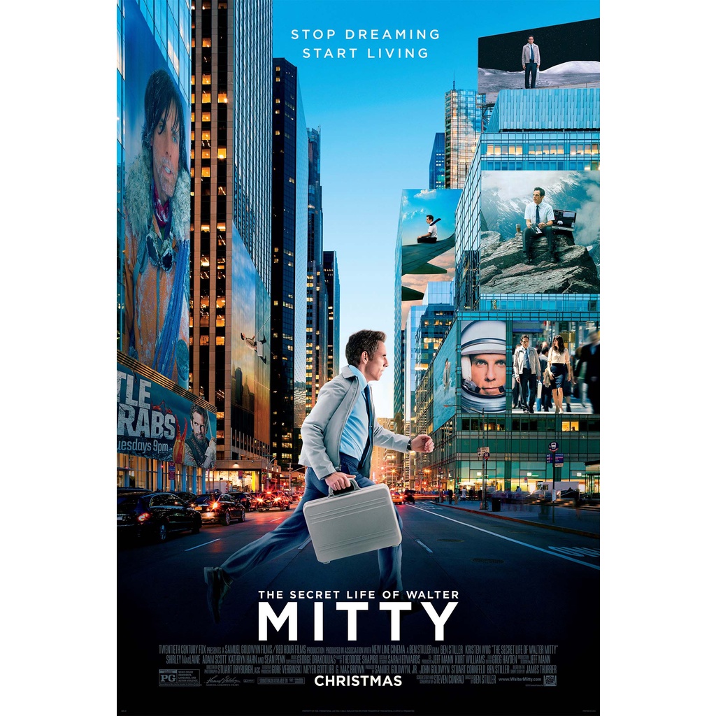 โปสเตอร์หนัง The Secret Life Of Walter Mitty ชีวิตพิศวงของ วอลเตอร์ มิต ...
