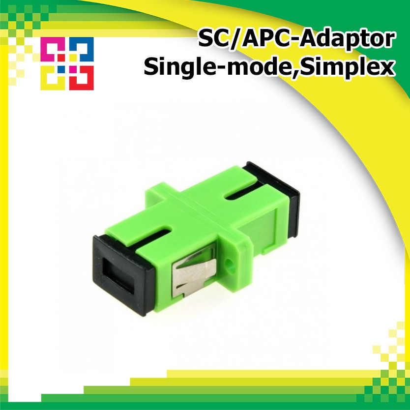 ข้อต่อกลางไฟเบอร์ออฟติก SC/APC-Adaptor Single-mode, Simplex Green - BISMON 4อัน/แพ็ค | Shopee ...