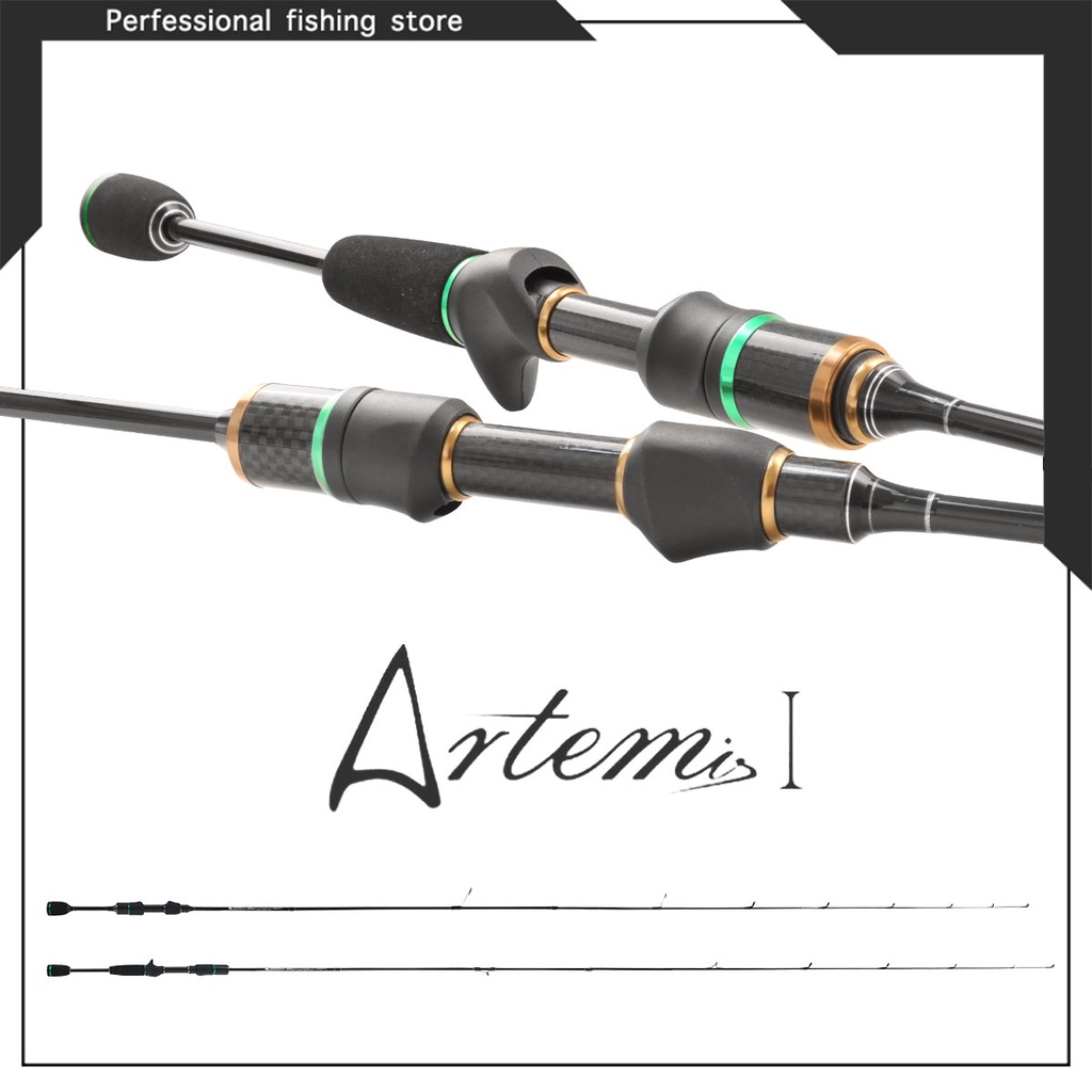 Artemis UL Power Fishing Rod 1.5m / 1.68m / 1.8m /1.98m Solid Tip Rod 2 ...