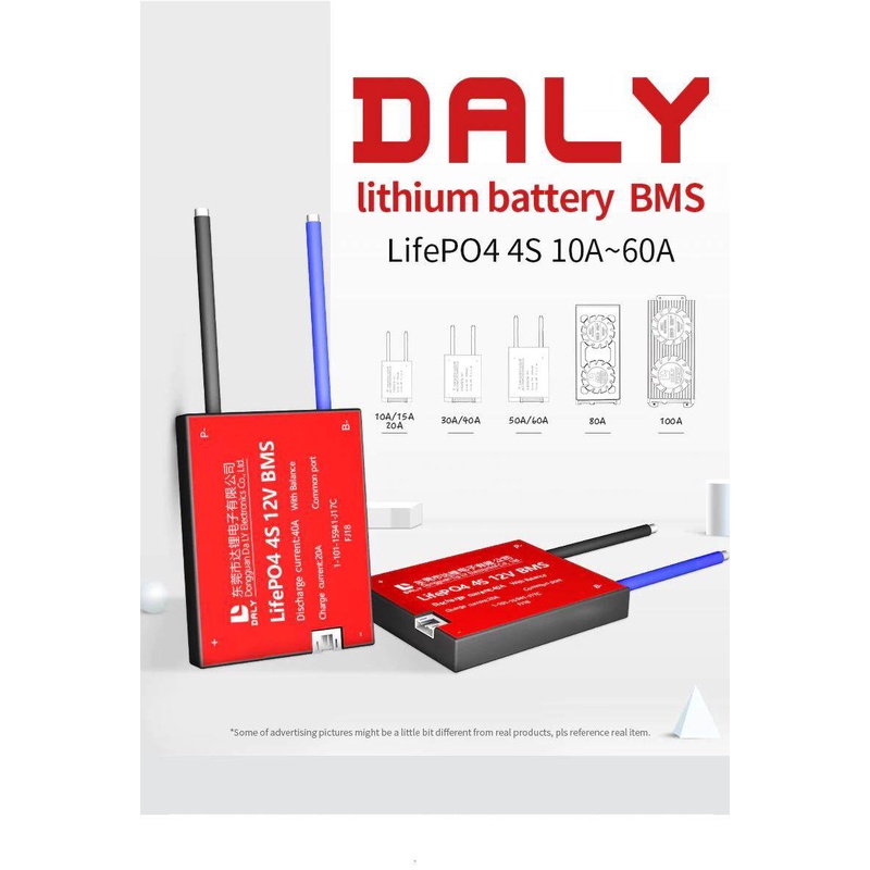BMS Daly พร้อมสายแพรของแท้ Daly BMS LifePo4 8S, 12S, 16S 20S 24S สินค้าตามปกสำหรับแบตเตอรี่ ...