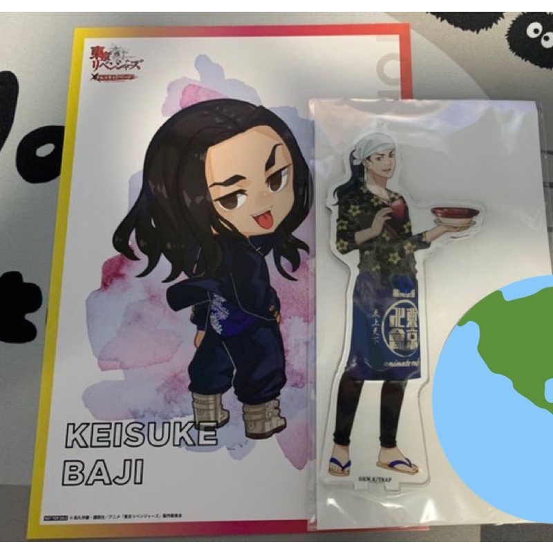 TOKYO REVENGERS BAJI SET : สแตนดี้บาจิ อนิเมทคาเฟ่ + โปสการ์ดบาจิ ...