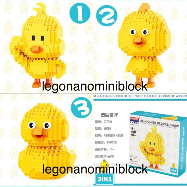 Legonano เลโก้ นาโน lego nano nanoblock 3in1 เลือกต่อได้3แบบ | Shopee ...