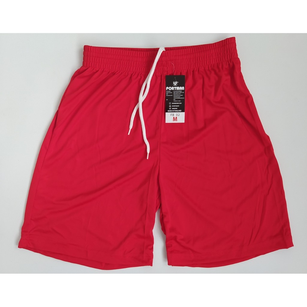กางเกงกีฬา Portman S-5L เอวยางยืด มีเชือก กางเกงขาสั้น สีล้วน (โพสที่ 1/2) | Shopee Thailand