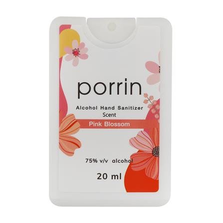 สเปรย์แอลกอฮอล์ PORRIN 20 มล. PINK BLOSSOM ALCOHOL HAND SANITIZER SPRAY ...