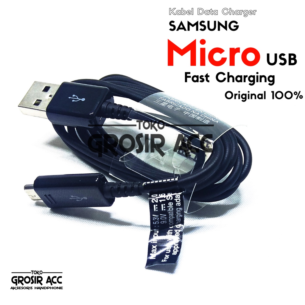 สายชาร์จเร็ว Samsung Micro USB ของแท้ 100% Samsung Galaxy S6 S7 Note4 Galaxy S6 Data Cable ...