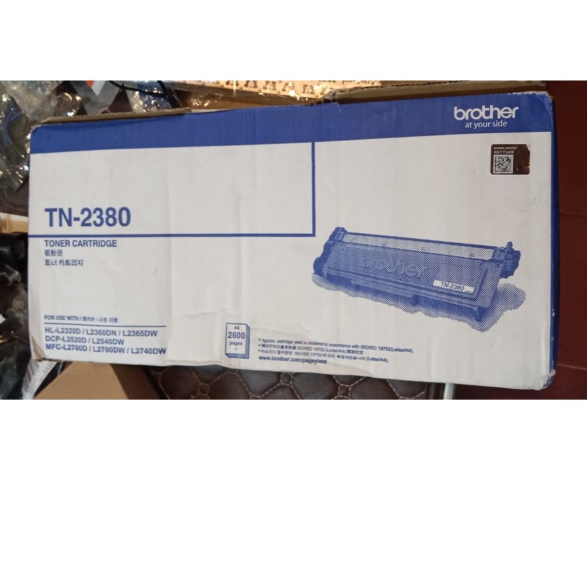 Brother TN-2380 ตลับหมึกโทนเนอร์ สีดำ Black งานแท้ toner cartridge ...