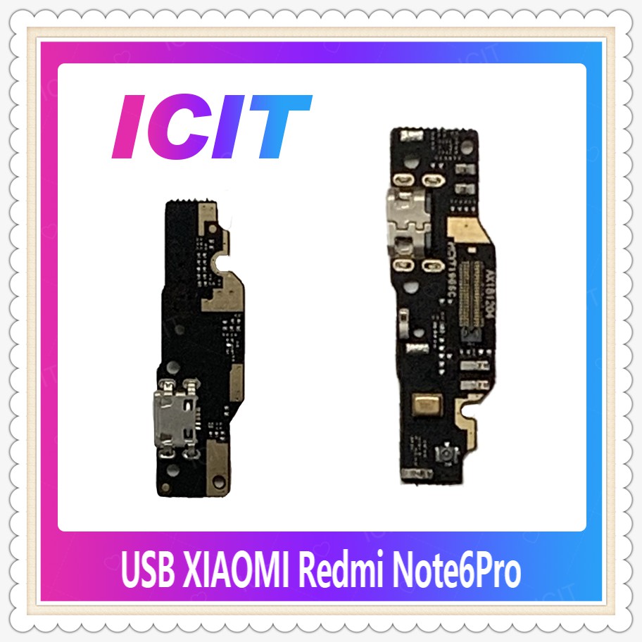 USB Xiaomi Redmi Note 6 Pro อะไหล่สายแพรตูดชาร์จ แพรก้นชาร์จCharging ...