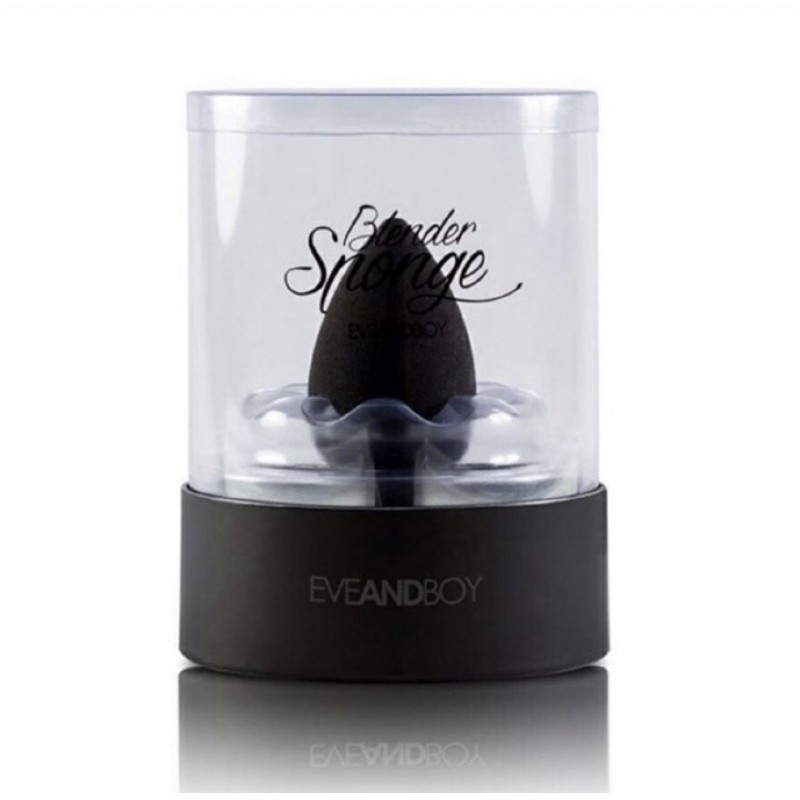 ฟองนำ้ลงรองพื้นสีดำ ของ eve and boy | Shopee Thailand