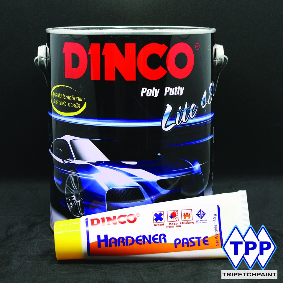 สีโป้วเหลือง Dinco Poly-Putty 2K ขนาด แกลลอน | Shopee Thailand