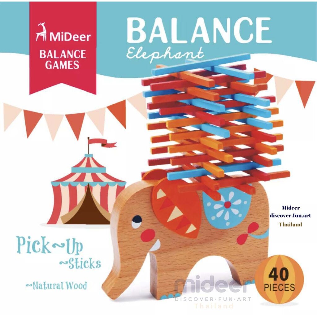 Balancing Game Elephant เกมส์ช้างแบกไม้ | Shopee Thailand