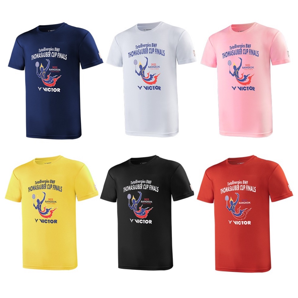 VICTOR เสื้อกีฬาแบดมินตัน รุ่น TU-TUC22 เสื้อที่ระลึก Thomas & Uber Cup ...