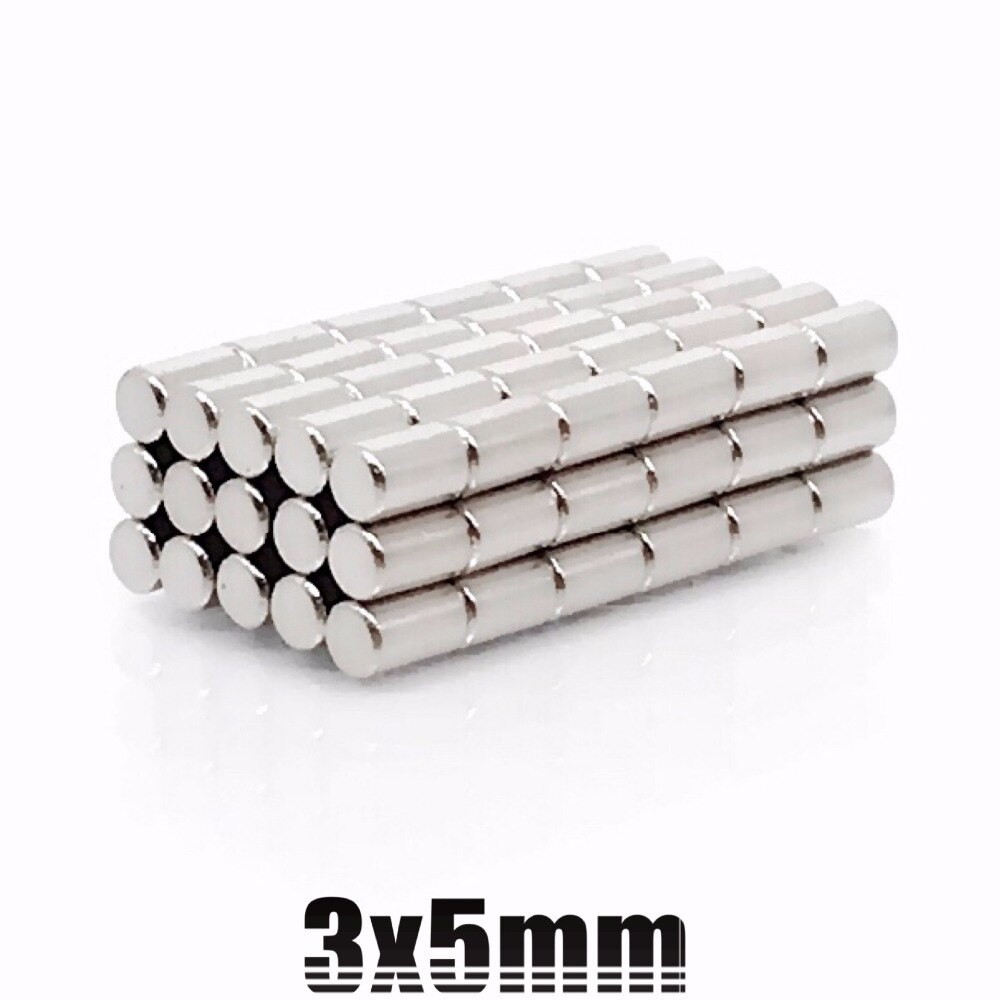 5ชิ้น แม่เหล็กนีโอไดเมียม 3x5มิล Magnet Neodymium 3x5mm แม่เหล็กแรงสูง ...