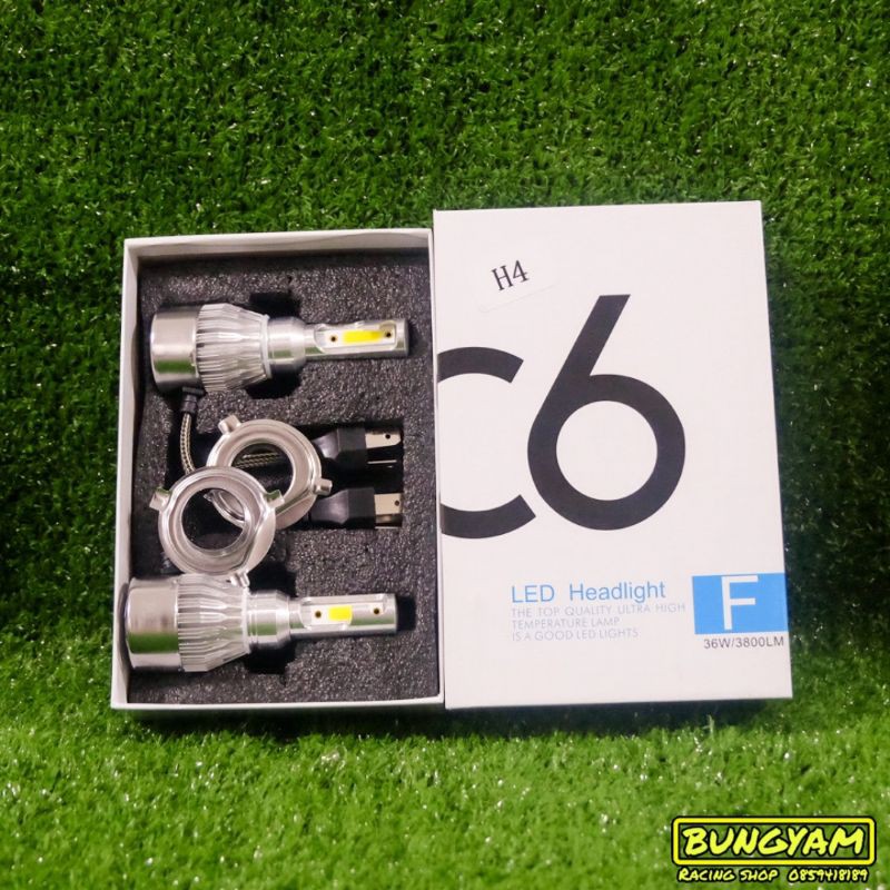 หลอดไฟหน้า/ไฟตัดหมอก รถยนต์ LED รุ่น C6F | Shopee Thailand