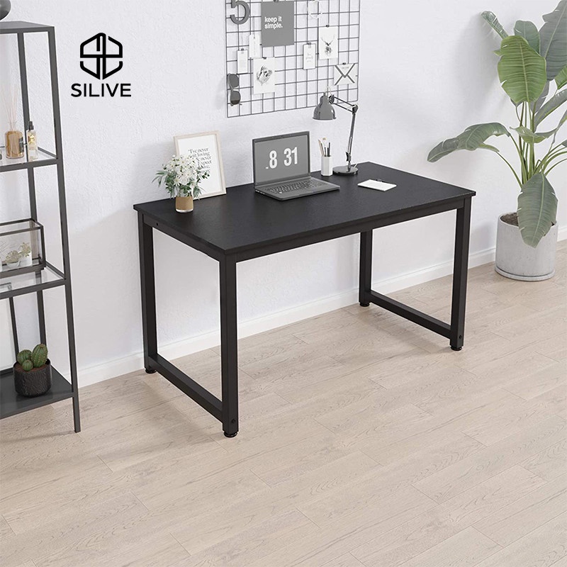 Silive Shop โต๊ะคอม โต๊ะทำงาน รับน้ำหนักได้ดี โต๊ะคอมพิวเตอร์ #DN 02 ...
