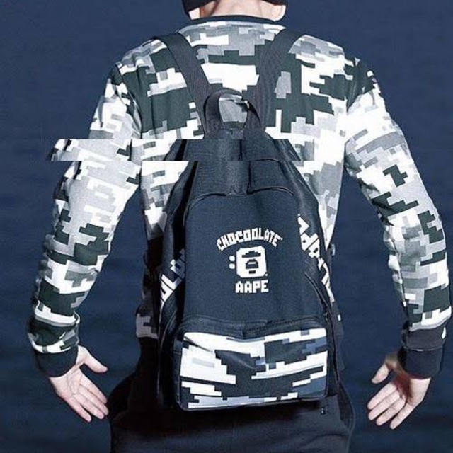 (แท้100%/พร้อมส่ง) Bape Chocolate backpack กระเป๋าเป้ | Shopee Thailand