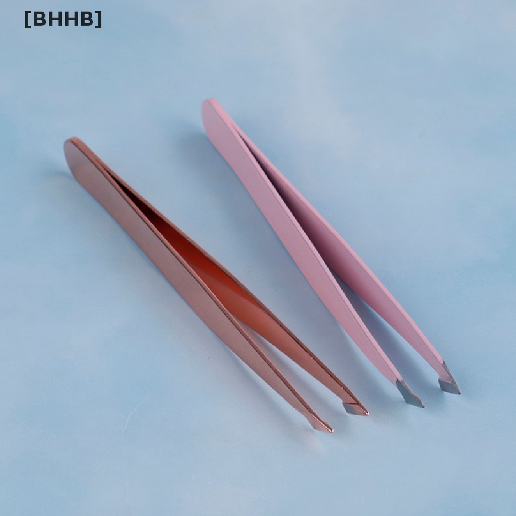 [BHHB] แหนบสเตนเลส มุมเอียง กําจัดขนคิ้ว ดูแลผิวหน้า | Shopee Thailand