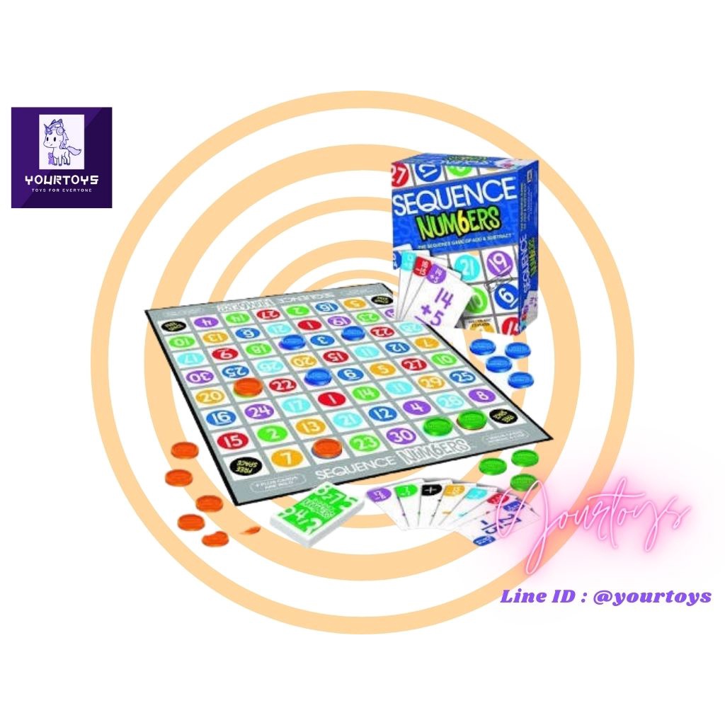 Sequence : Numbers Board Game (ภาษาอังกฤษ) - บอร์ดเกม Sequence Numbers ...