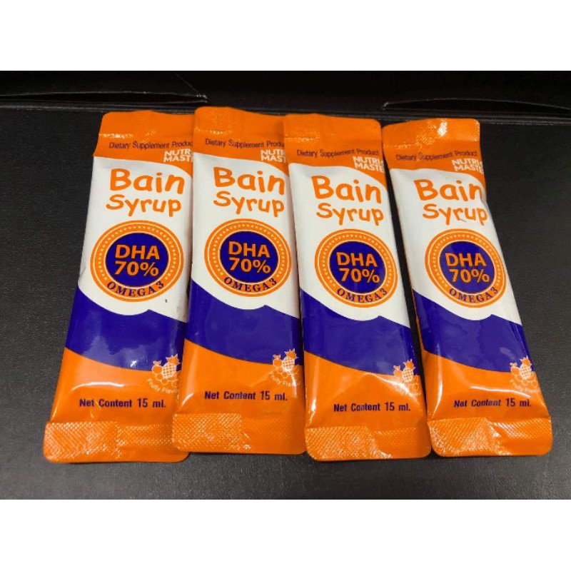 4ซอง/100฿ รุ่นใหม่ แบบซอง Bain Syrup เบน ไซรัป แบบซอง 15มล. | Shopee ...