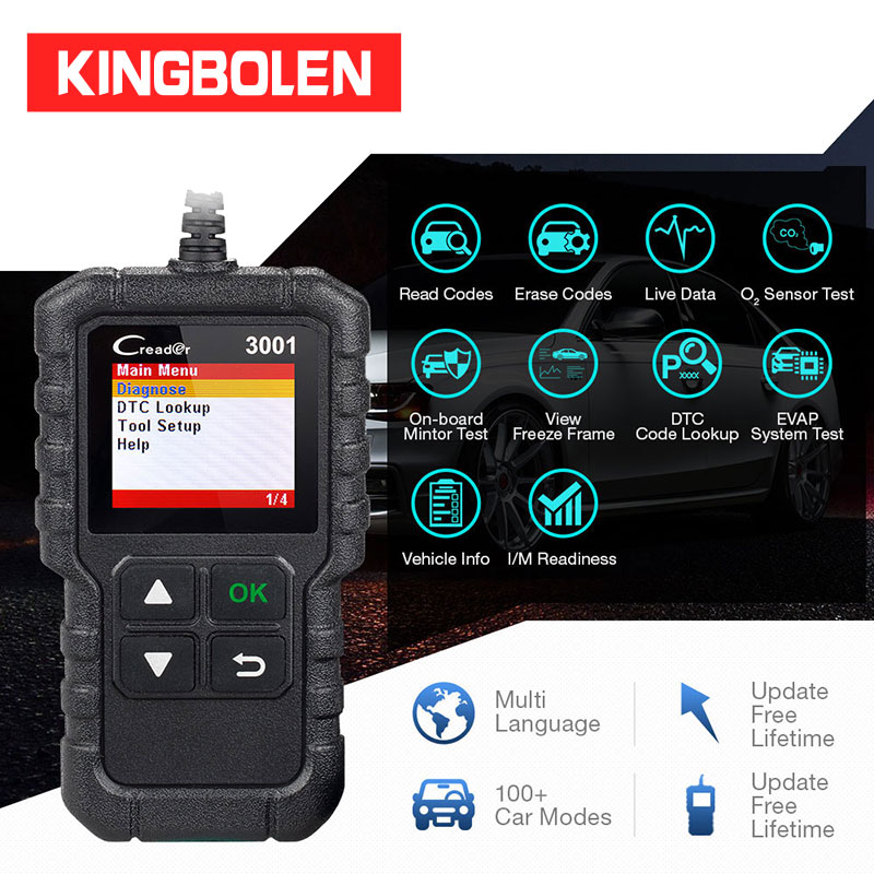 LAUNCH CR3001 V2.0 USB update Code Reader OBDII/EOBD เครื่องมือวินิจฉัย ...
