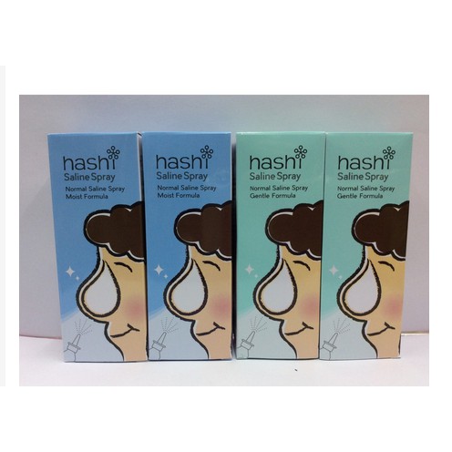 Hashi saline spray 10ml. (Moist formular/Gentle formula) | Shopee Thailand