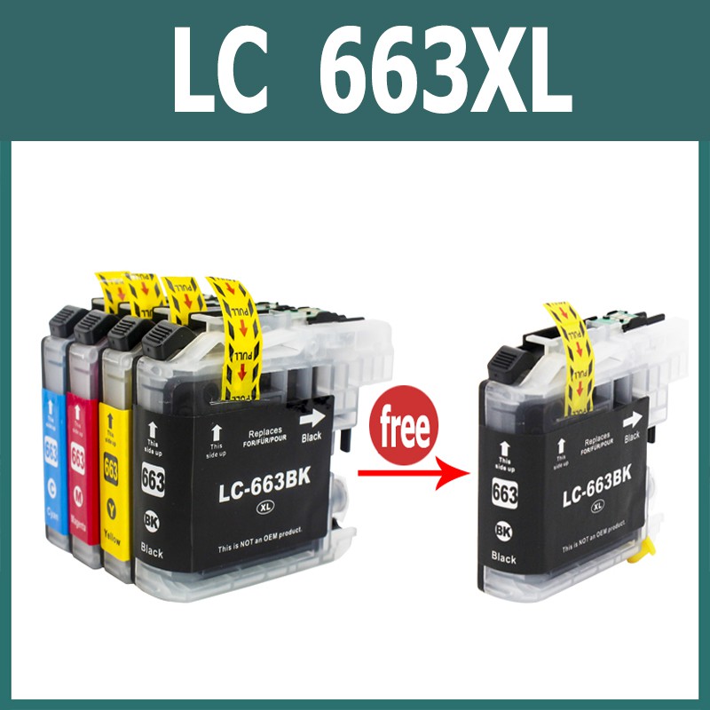 LC 663 หมึก LC663 LC-663 สีดำ LC663 XL LC 663XL LC 663 XL ตลับหมึก ...