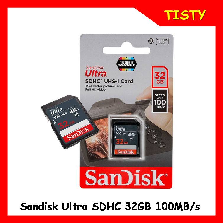 แท้ 100% SANDISK ULTRA SDHC Card 32GB 100MB/s CLass10 | Shopee Thailand