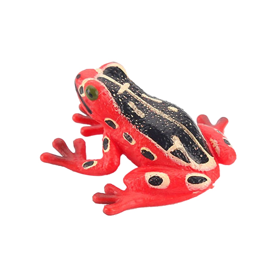 【AG】Frog Model Smell-less Solid PVC Realistic Frog Figure for Home ...