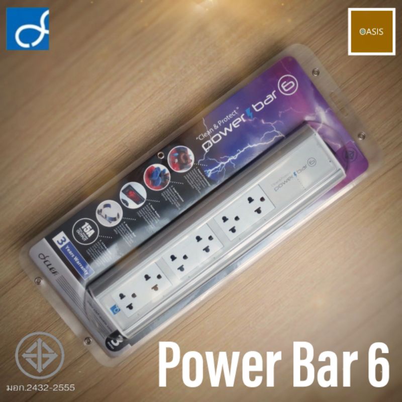 CLEF PowerBar 6 ปลั๊กลดสัญญานรบกวนในระบบไฟฟ้า ป้องกันไฟกระชาก | Shopee ...