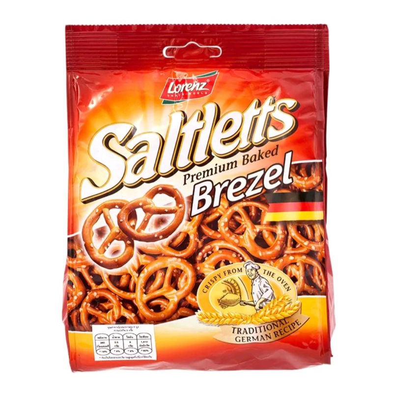 Lorenz Saltletts Brezel ขนมปังกรอบรสเกลือ ขนาด 90 กรัม | Shopee Thailand