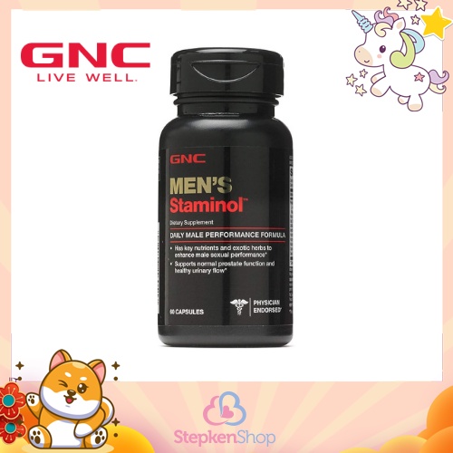 GNC Mens Staminol, 60 Capsules, Supports Normal Prostate Function and ...