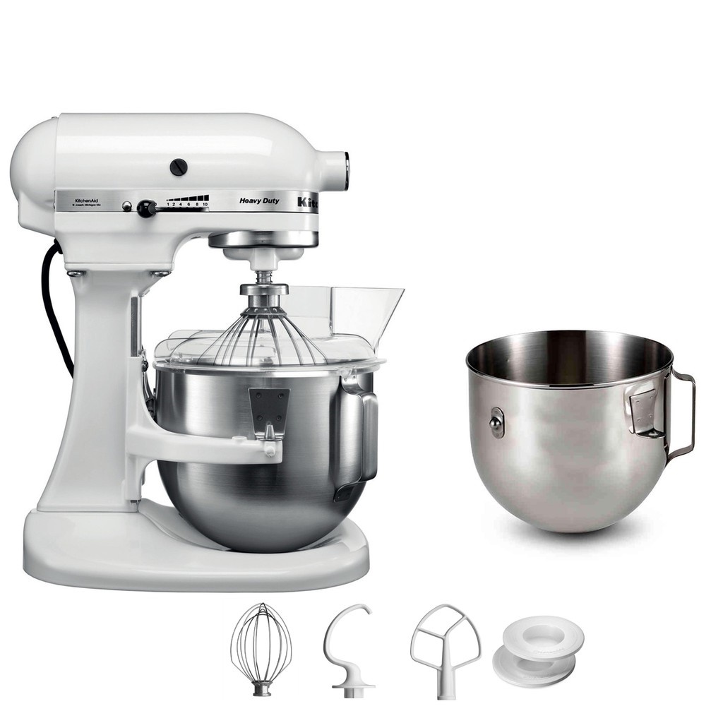 KitchenAid 5KPM50 Stand Mixer 5 Qt 2 Bowls White | Shopee Thailand