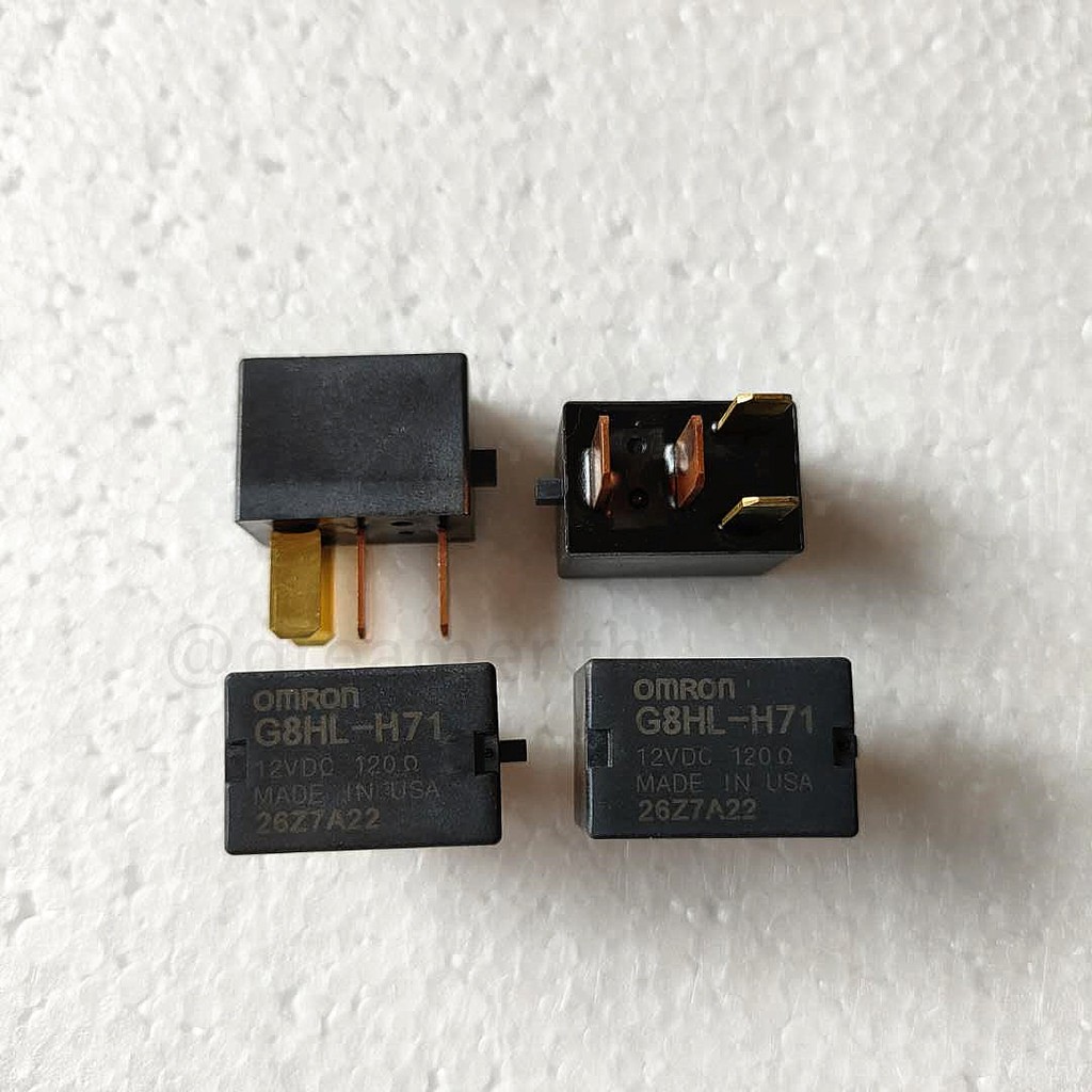 OMRON Honda relay 4 ขา รีเลย์ G8HL-H71 12V DC 120Ω เบอร์เดิมติดรถ ขาทองแดง Honda Jazz City Civic ...