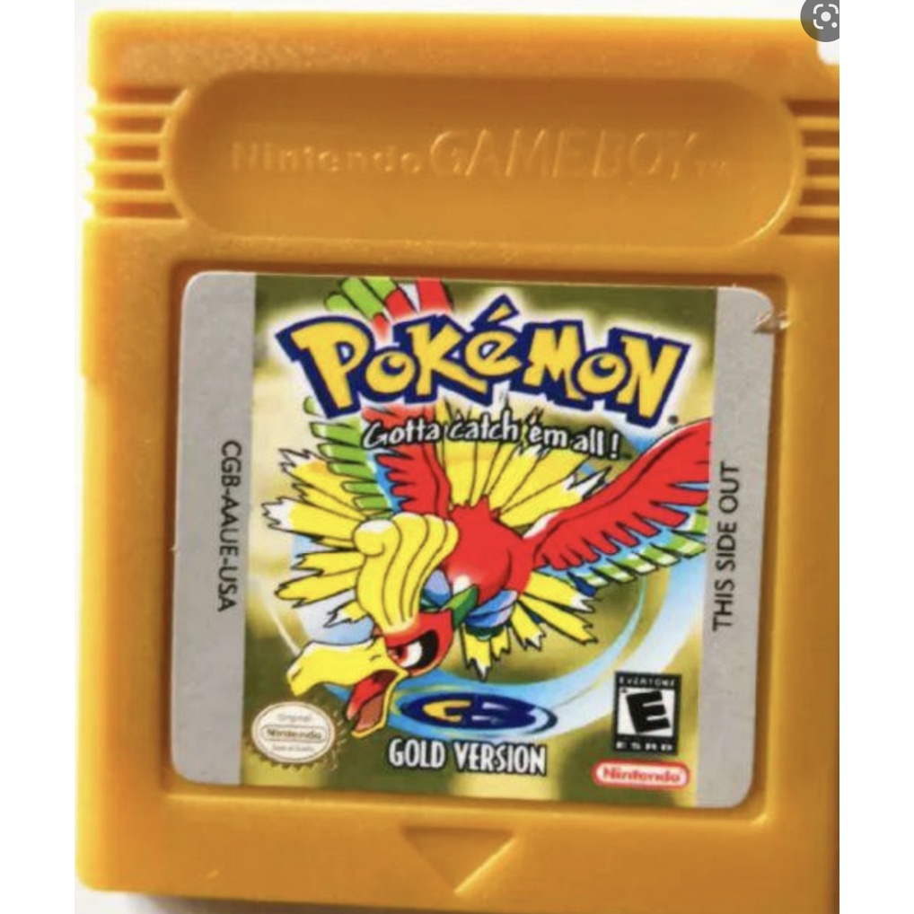 ตลับเกมบอยโปเกม่อน Pokemon Gold version [GBC] ตลับมือสอง ไม่มีกล่อง ไม่ ...