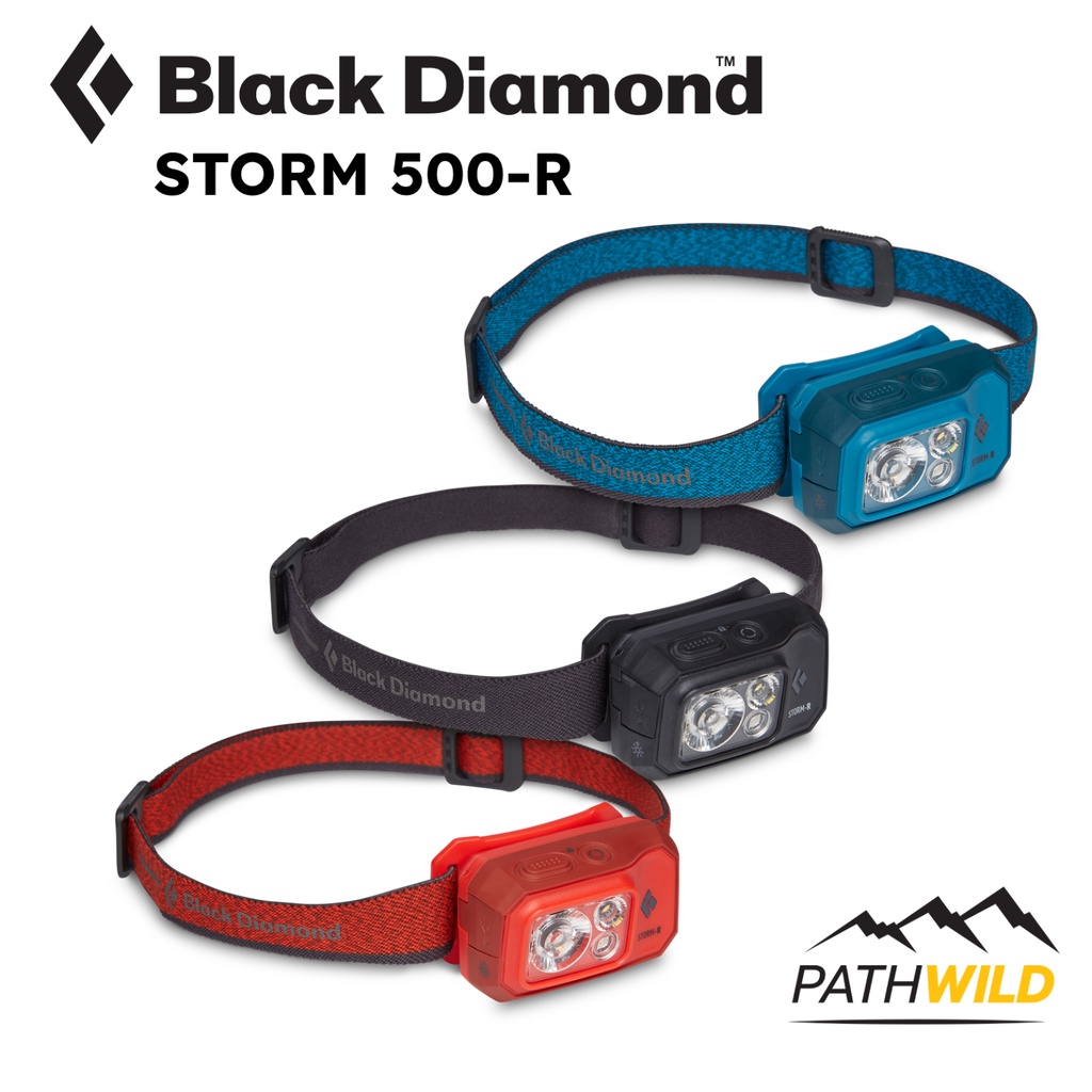 BLACK DIAMOND STORM 500-R RECHARGEABLE HEADLAMP ไฟฉายคาดหัว ความสว่าง ...