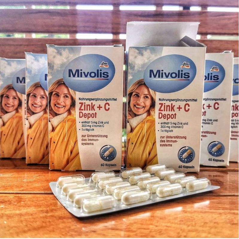 Mivolis วิตามิน Zink+C นำเข้าจากเยอรมัน | Shopee Thailand