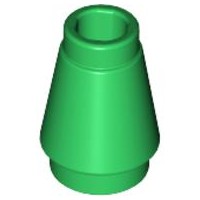[325] ชิ้นส่วนเลโก้ Lego Part Cone 1 x 1 with Top Groove (4589b) ราคา ...