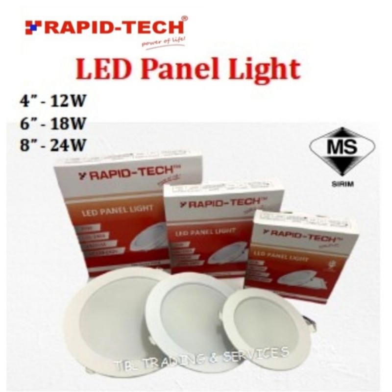 ดาวน์ไลท์ LED 12W 18W 24W รอบ 4" 6" 8" ดาวน์ไลท์ฝังฝ้า Daylight 6500K (SIRIM) / ไฟเพดาน | Shopee ...