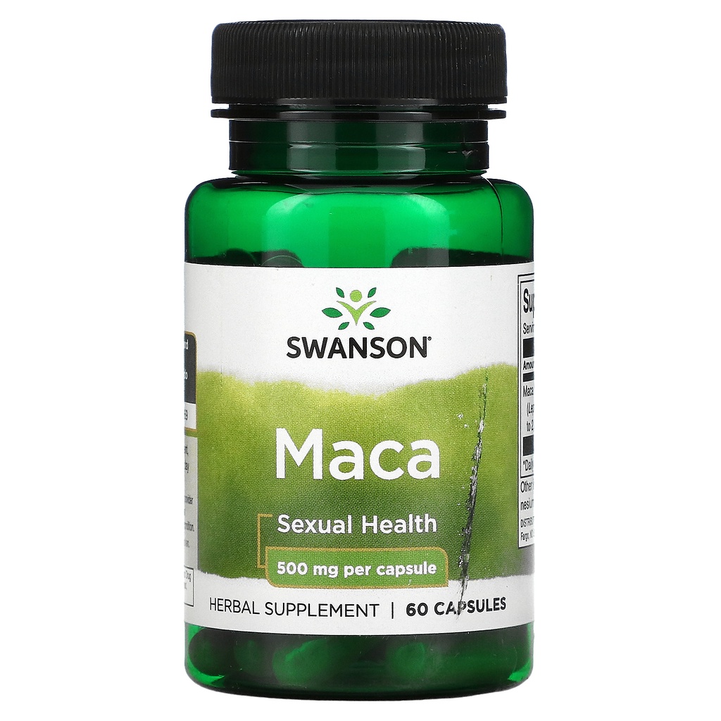 Swanson, Maca, 500 mg, 60 Capsules มาค่า เป็นพืชที่พบได้ในเปรูตอนกลาง ...