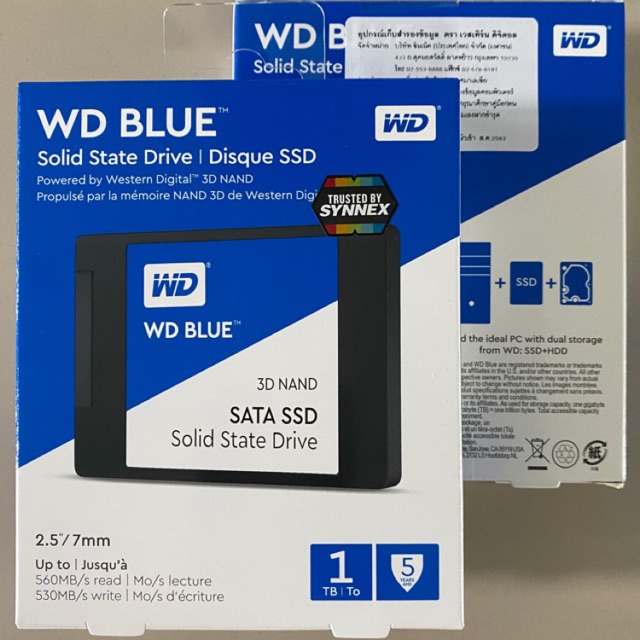 SSD ของใหม่ 1TB WD Western Digital Blue SATA ประกัน Synnex 5 ปี | Shopee Thailand