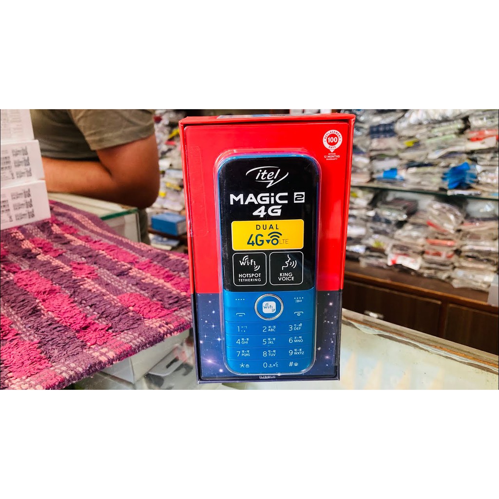 Itel Magic 2 4G (it9210) จอสี 2.4" สองซิม กล้องหลัง 1.3 MP พร้อม Wi-fi Hotspot แบต 1900 mAh ...