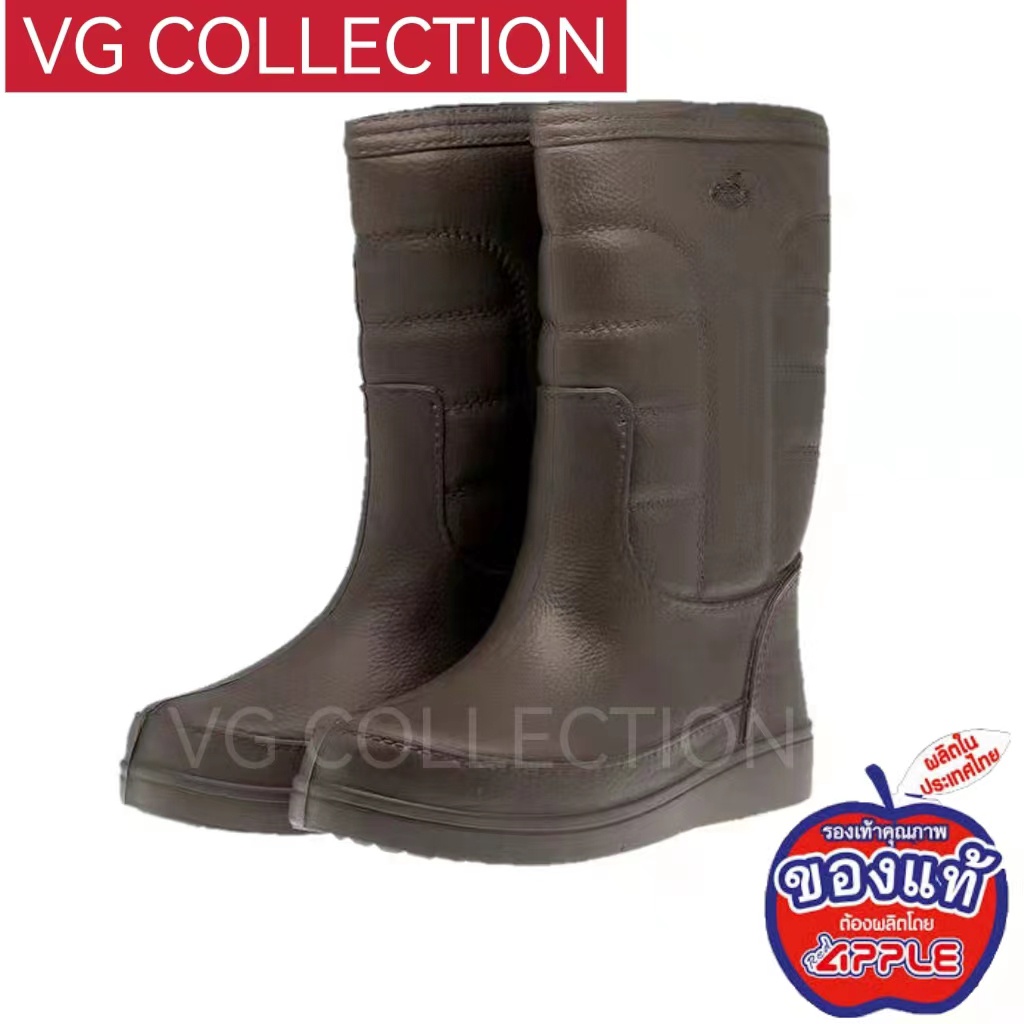 รองเท้าบูทยาง กันน้ํา สีแดง Apple Boots SK-103 สําหรับผู้ชาย ผู้หญิง ...