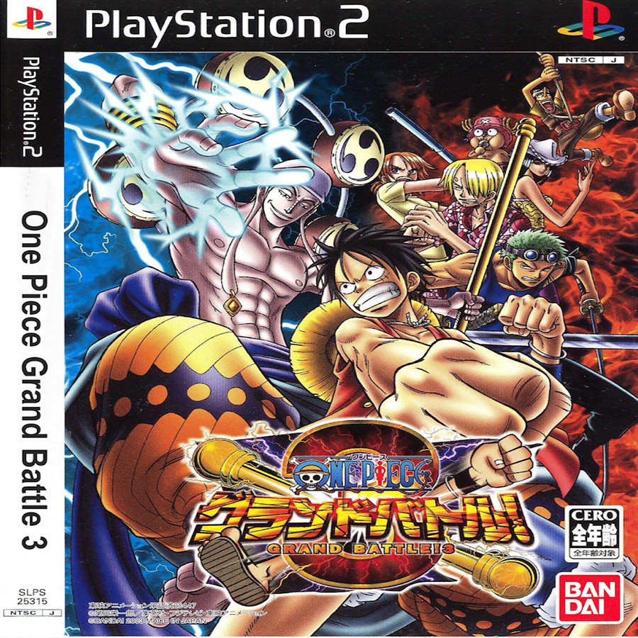 แผ่นเกมส์ps2 One Piece grand battle3 PS2 เกมเพล2 วันพีช3 onepiece3 ps2 ...