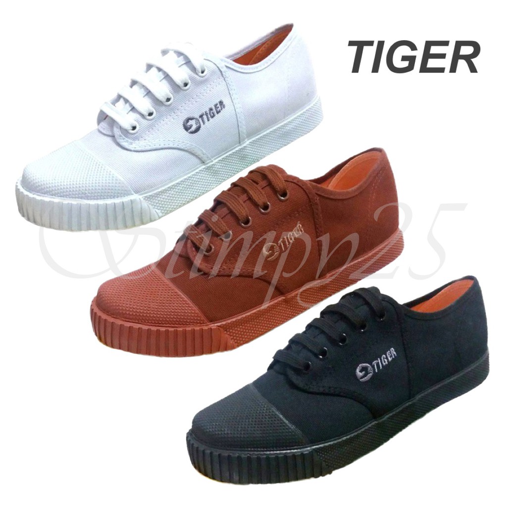 🔥SALE! Tiger 205 รองเท้านักเรียนสีดำ /น้ำตาล/ขาวไทเกอร์ของแท้💯👉มีชำระ ...