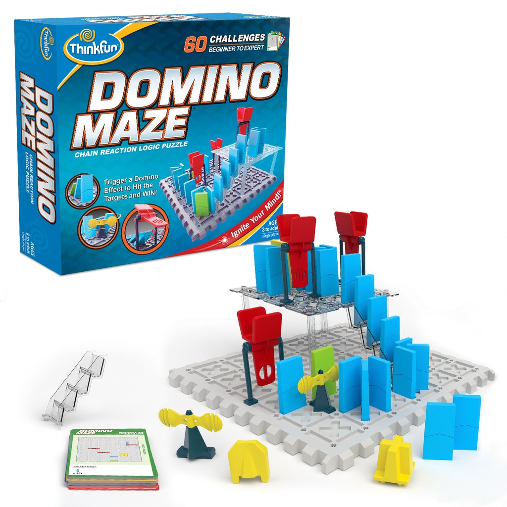 ThinkFun: Domino Maze – Chain Reaction Logic Puzzle [BoardGame ...