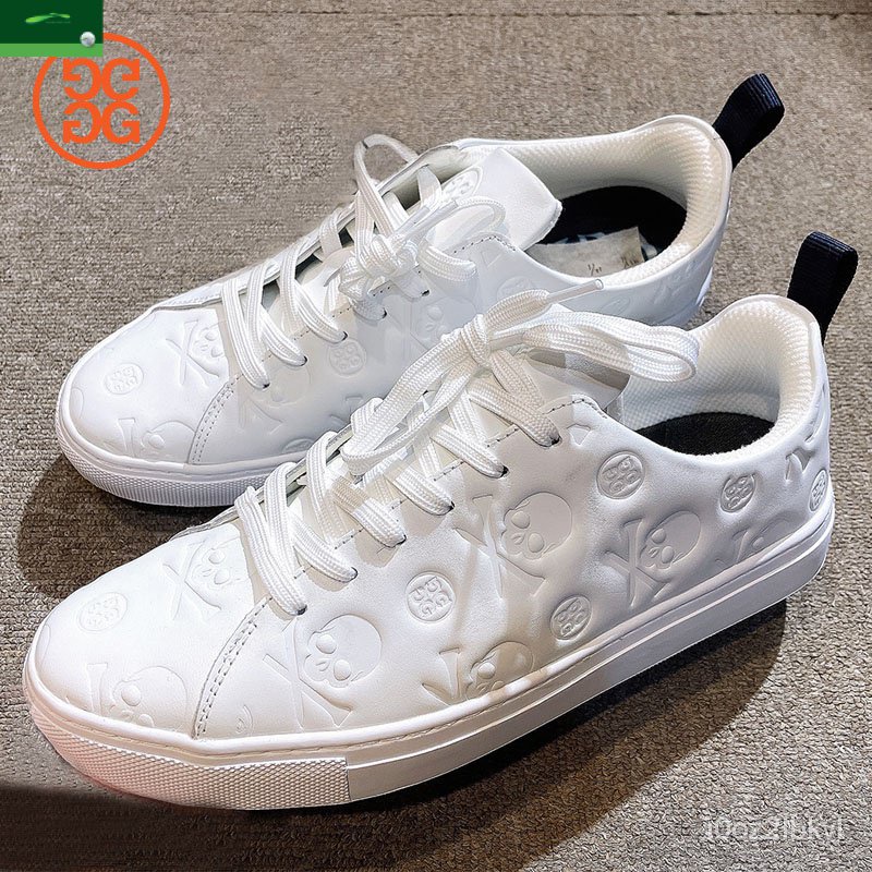 G/Fore22รองเท้ากอล์ฟแบรนด์ใหม่ชายหญิงคู่พิมพ์ลายหัวกะโหลกgolfหนัง ...