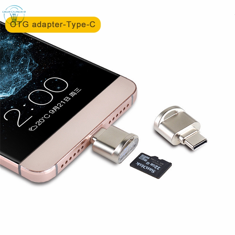 การ์ดรีดเดอร์ type c micro sd tf otg usb 3 . 1 ขนาดพกพาสําหรับ samsung huawei | Shopee Thailand