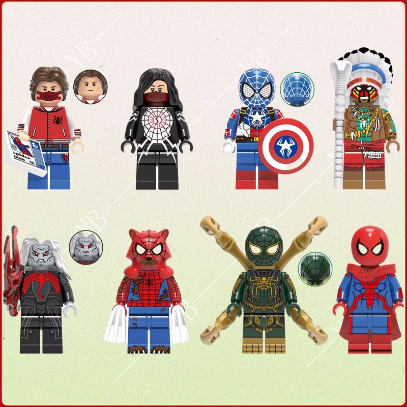 Spider-man God Gnar ประกอบบล็อกตัวต่อ minifigures Marvel avengers ...